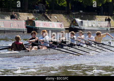rowers rowing row boat ore teamwork team work spirit competition Stock ...