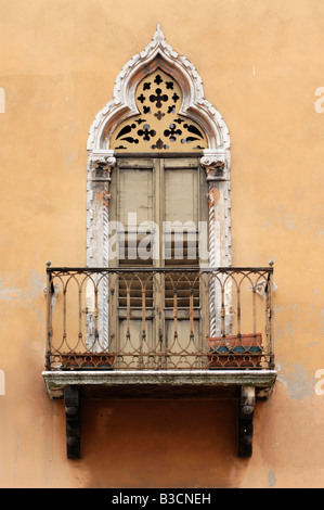 Wood shutter windows, balconies and doors at Casa de los Balcones, a ...