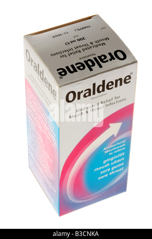 Oraldene Medicated Mouthwash Stock Photo - Alamy