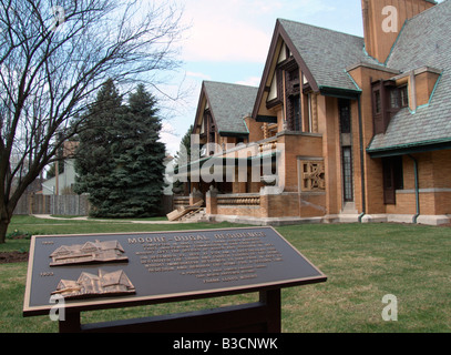 Nathan G. Moore house of famous architect Frank Lloyd Wright in Oak ...