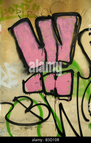 Tagged walls murals Stock Photo - Alamy