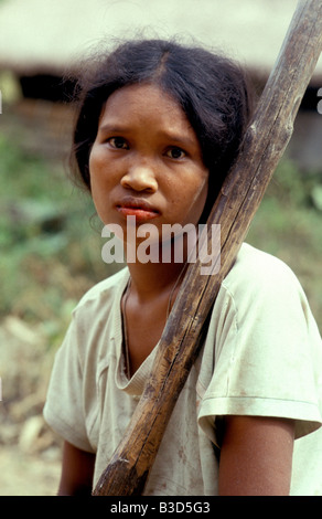 mangyan tribal woman sitio naibuan village near san jose mindoro ...