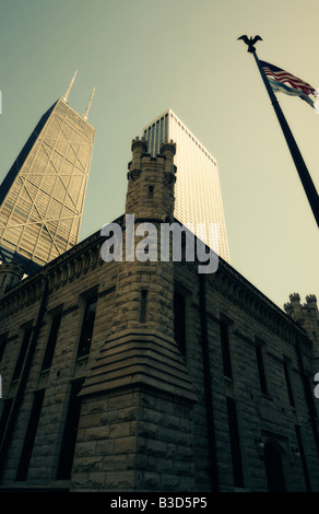 Water Tower Pump House, Water Tower and Hancock Tower. Magnificent Mile ...