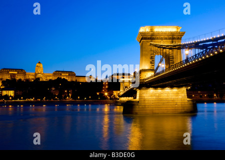 Hungary Budapest Danube river Chain Bridge Szechenyi Lanchid listed as ...