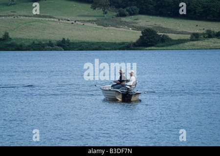 Fly fishing on Wimbleball Lake. Somerset Stock Photo - Alamy