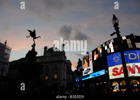 View of Piccadilly at sunset, London, England Stock Photo - Alamy