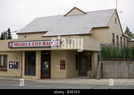 Wasilla City Hall, Wasilla, Alaska, USA Stock Photo - Alamy