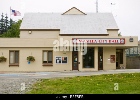 Wasilla City Hall, Wasilla, Alaska, USA Stock Photo - Alamy