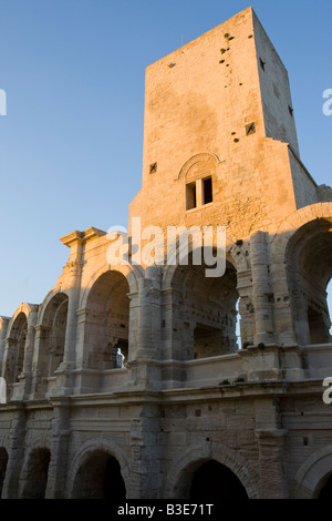 Roman amphitheatre & bullring at Arles Stock Photo - Alamy
