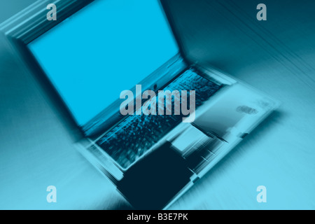Laptop computer with zoom effect Stock Photo - Alamy
