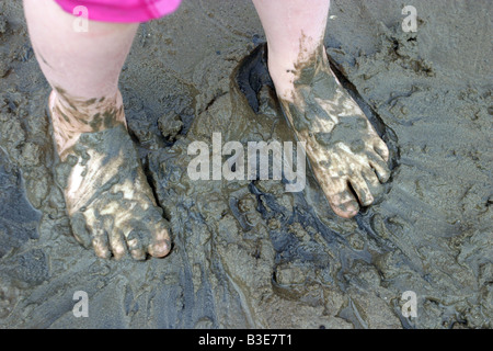 Muddy bare feet Stock Photo: 27326786 - Alamy