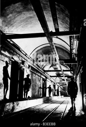 World War 2: The Maginot Line, French defensive installation. The ...