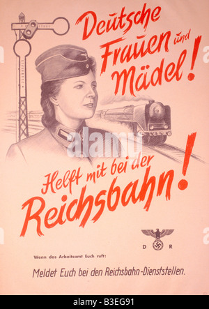 NS-Propaganda Poster/Second World War Stock Photo - Alamy
