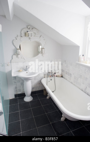 Interior of stylish bathroom with modern sink Stock Photo - Alamy
