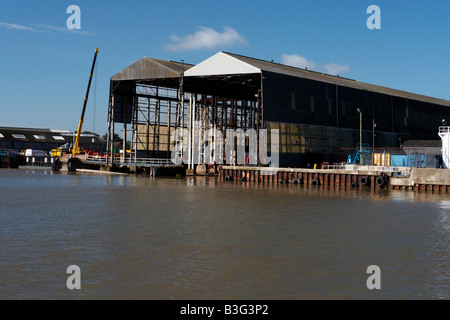 richard dry dock boat yard Stock Photo - Alamy