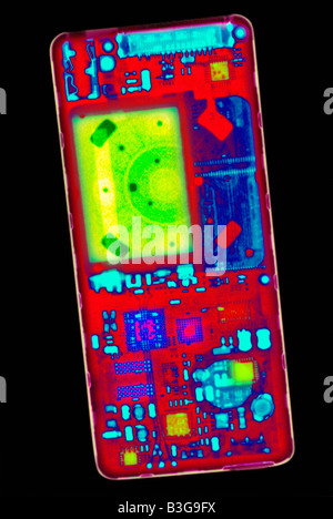 colorized x ray of an Apple iPod Stock Photo - Alamy