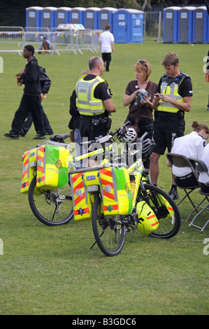 Paramedic Cycle response unit bikes Smithfield Ambulance Station London ...