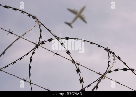 Border, borderline edge, frontier, plane, airplane, flying ...