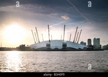 sunset over the O2 arena Stock Photo - Alamy