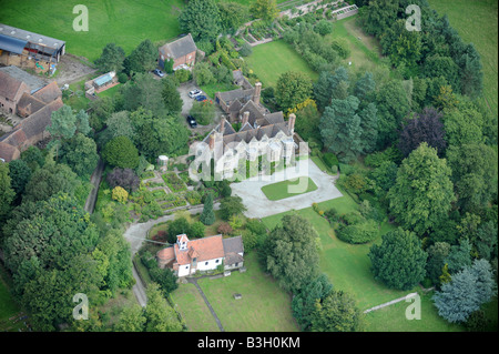 Aerial view Broseley in Shropshire England Uk Stock Photo - Alamy