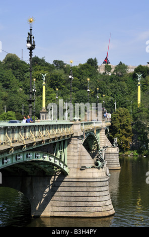 Cechuv bridge, Prague Stock Photo - Alamy