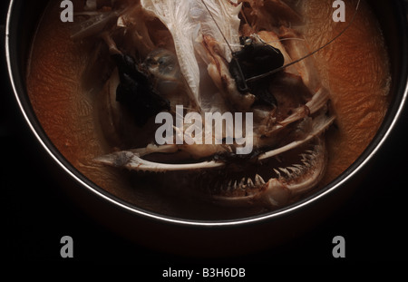 Boiled monk fish head Stock Photo - Alamy