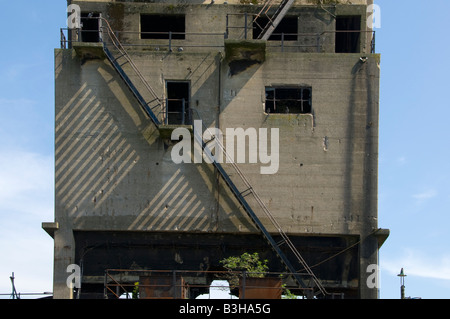 The Concrete Coaling Tower at Carnforth, England Stock Photo - Alamy