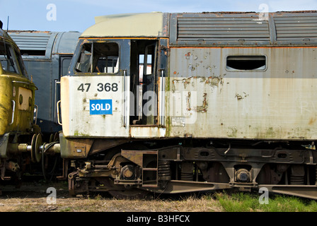 Scrapped Diesel Locomotives at West Coast Railway Company's Carnforth ...