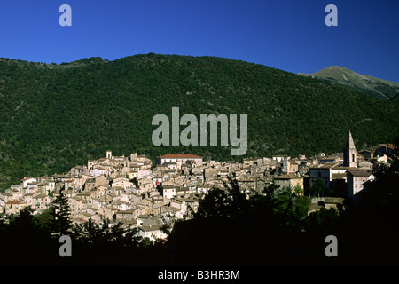 The view of the old Scanno village in Abruzzo, Italy Stock Photo - Alamy