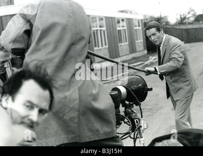 DANGER MAN UK TV series 1960 to 1968 with Patrick McGoohan seen here shooting an episode in ...