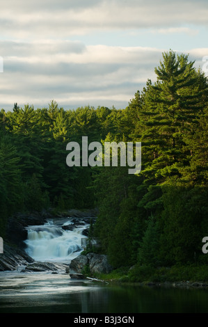 Chutes Ontario Provincial Park waterfalls lit by moonlight in Massey ...