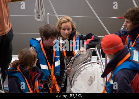 The Alba Explorer sailing ship at the Tall Ships race in Liverpool July ...
