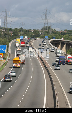 M56 motorway traffic,Runcorn,Cheshire,North West England,UK Stock Photo ...