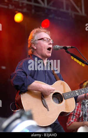 Paul Brady plays live on stage at the 2008 Fairport Cropredy Festival ...