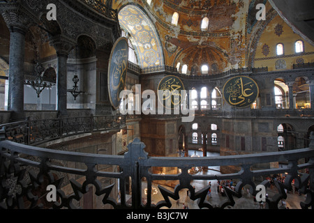Large medallions by the Fossati brothers, Hagia Sophia, Istanbul ...