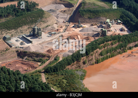 An aerial view of Cannock Chase quarry Stock Photo - Alamy