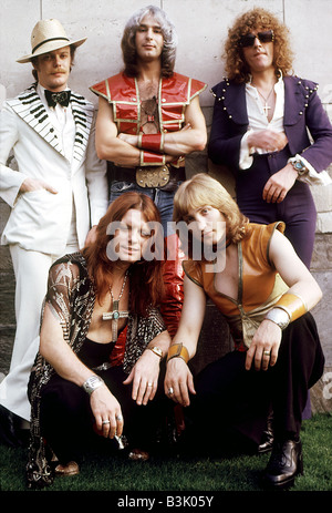 Mott the Hoople pop group, band members are Verden Allen, Buffin (Dale ...