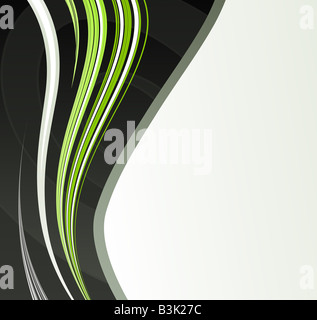 Vector illustration of a slick modern lined art background with sample ...