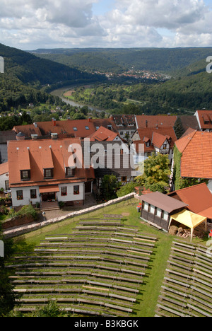 Feste Dilsberg above the River Neckar near Heidelberg, Germany Stock ...