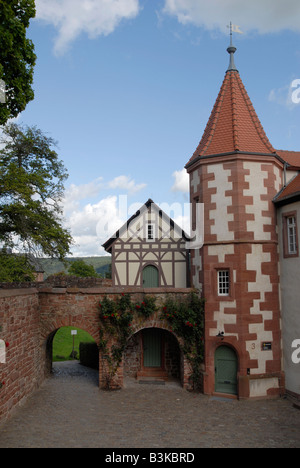 Feste Dilsberg above the River Neckar near Heidelberg, Germany Stock ...