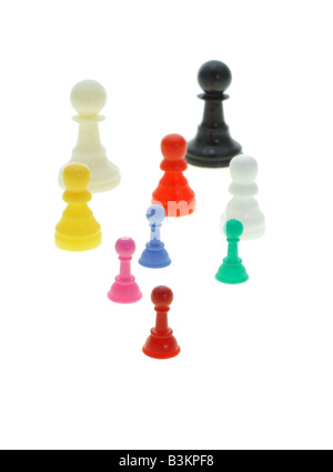 Different rooks on white background. Chess pieces Stock Photo - Alamy