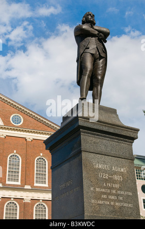 Statue of Samuel Adams located in Boston, Massachusetts Stock Photo - Alamy