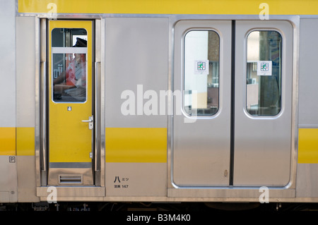 Sobu-line train, tokyo Japan Stock Photo - Alamy