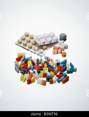 too many different pill of various blisters with different pills ...