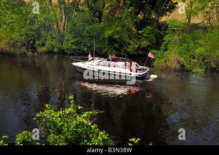 Patrol boat, Coast Guard Auxiliary, Crystal River Stock Photo - Alamy