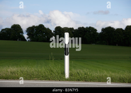Germany, Bavaria, Irschenhausen, Road Marker post Stock Photo - Alamy