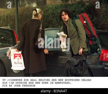 Zoe Ball with her car TV Presenter and Radio DJ mirrorpix Stock Photo ...