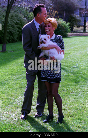 Michael Barrymore comedian and wife Cheryl Barrymore May 1987 Stock ...