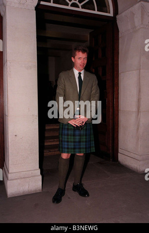 Nicky Campbell TV Presenter December 1997 Outside church with his new ...