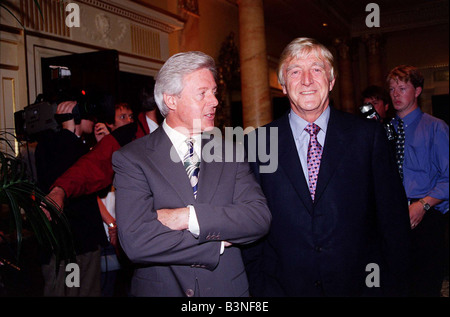 Michael Aspel TV Presenter July 1998 With his wife at the Dorchester ...